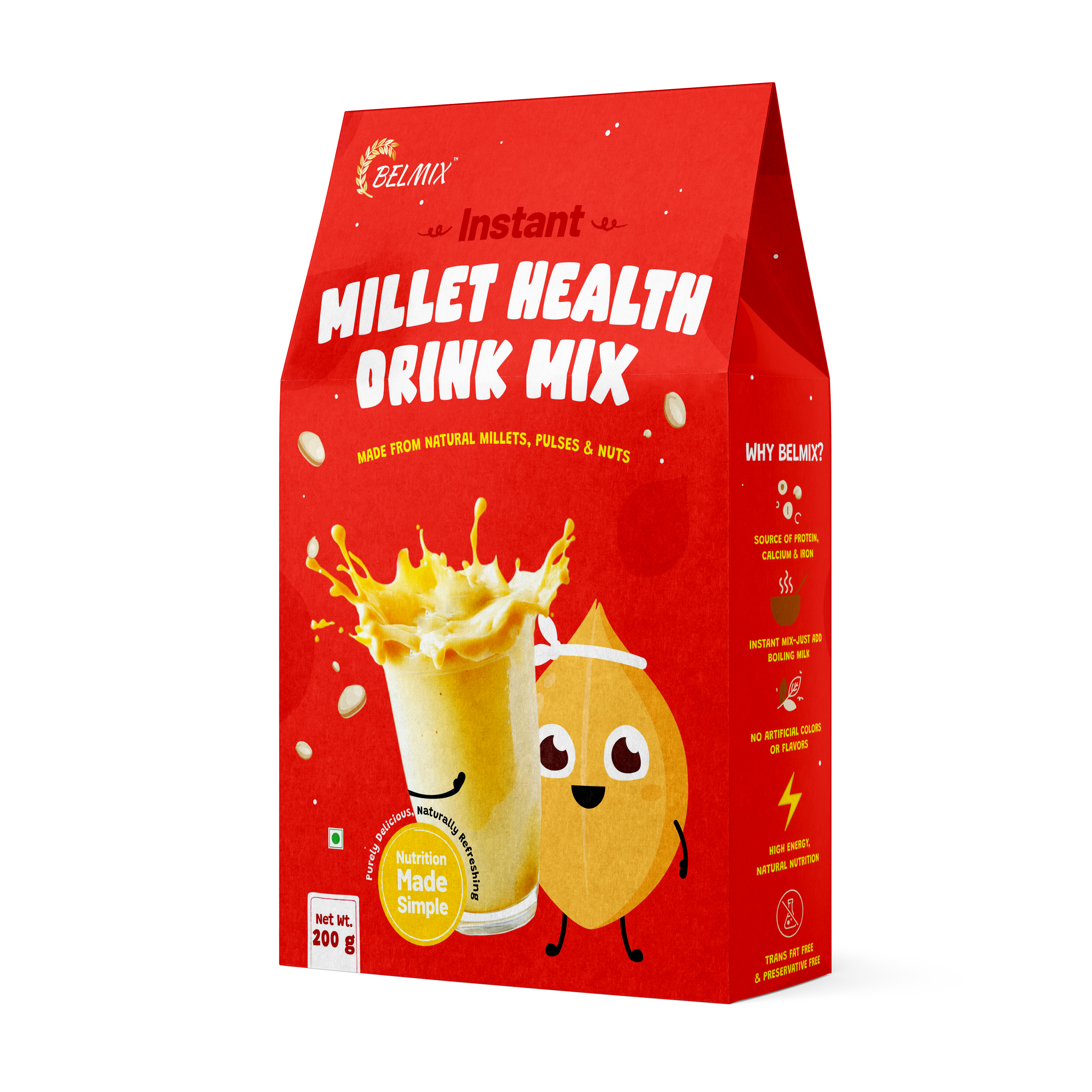 Instant Millet Health Drink Mix | Clean Ingredients | Nutrient Rich Dr